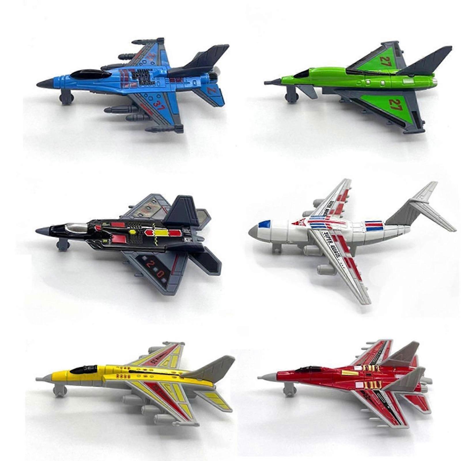 6Pcs Alloy Metal Aircraft Models Models Airplane for Collections Kids ...