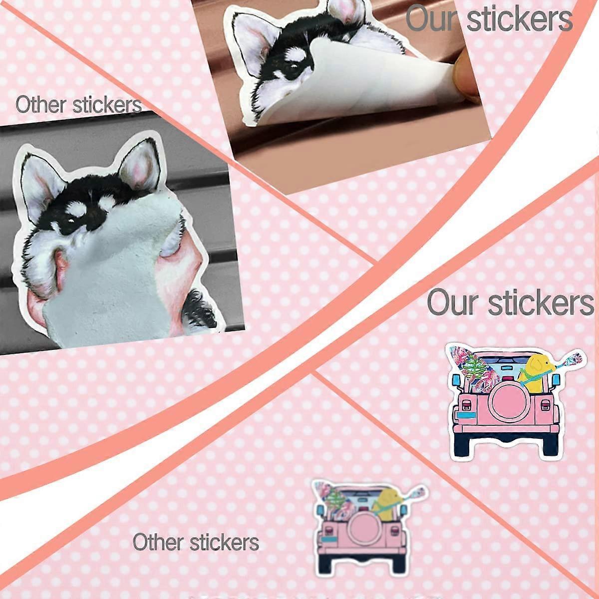 100 PCS Preppy Stickers Pink Stickers Pack, Aesthetic Stickers Water ...