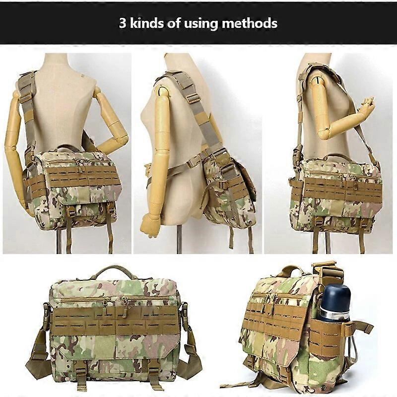 14inch 1000D Laser Military Laptop Bag Tactical Messenger Bags Fanny ...