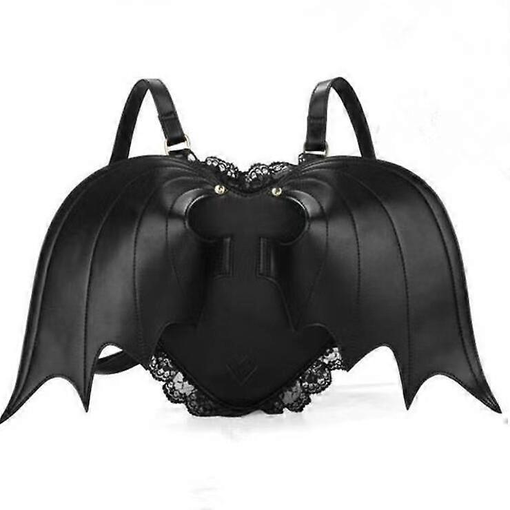Women's Mini Bat Heart Backpack With Wings | Fruugo UK