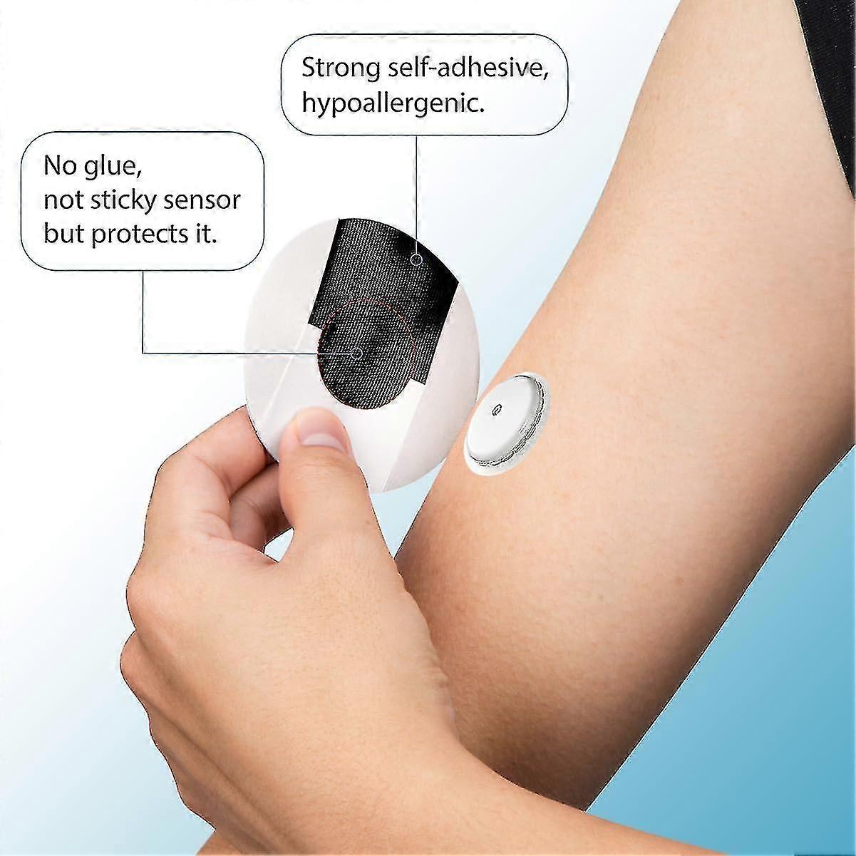 Sensor Patches-40 Packs Freestyle Libre 2 Sensor Covers Vattentäta ...