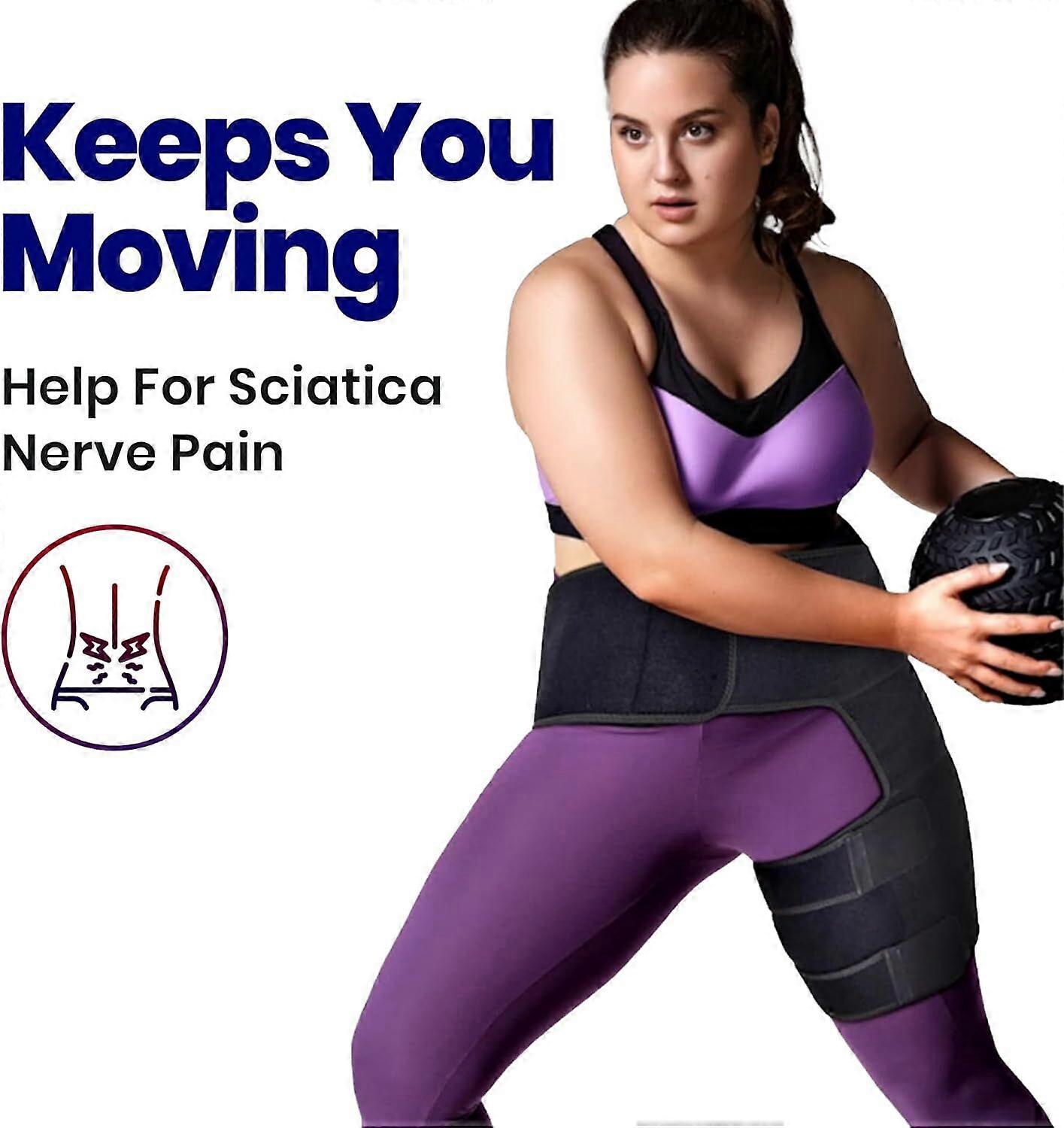 Hip Brace Thigh Compression Sleeve,Hip Sciatica Pain Relief Device ...