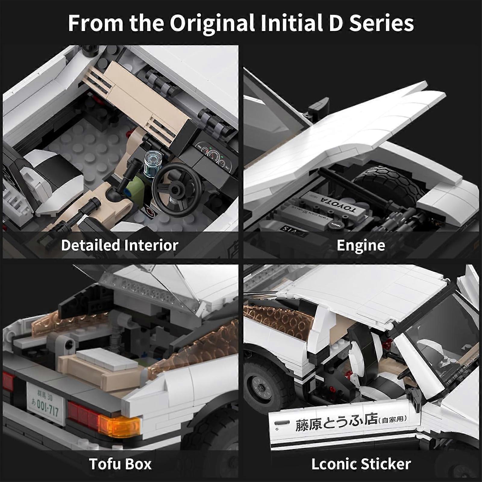 CaDA Toyota AE86 Initial D Toy Car Building Sets, Officially Licensed 1 ...