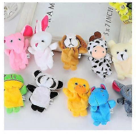 Finger Puppets Baby Mini Animals Educational Hand Cartoon Animal Plush ...