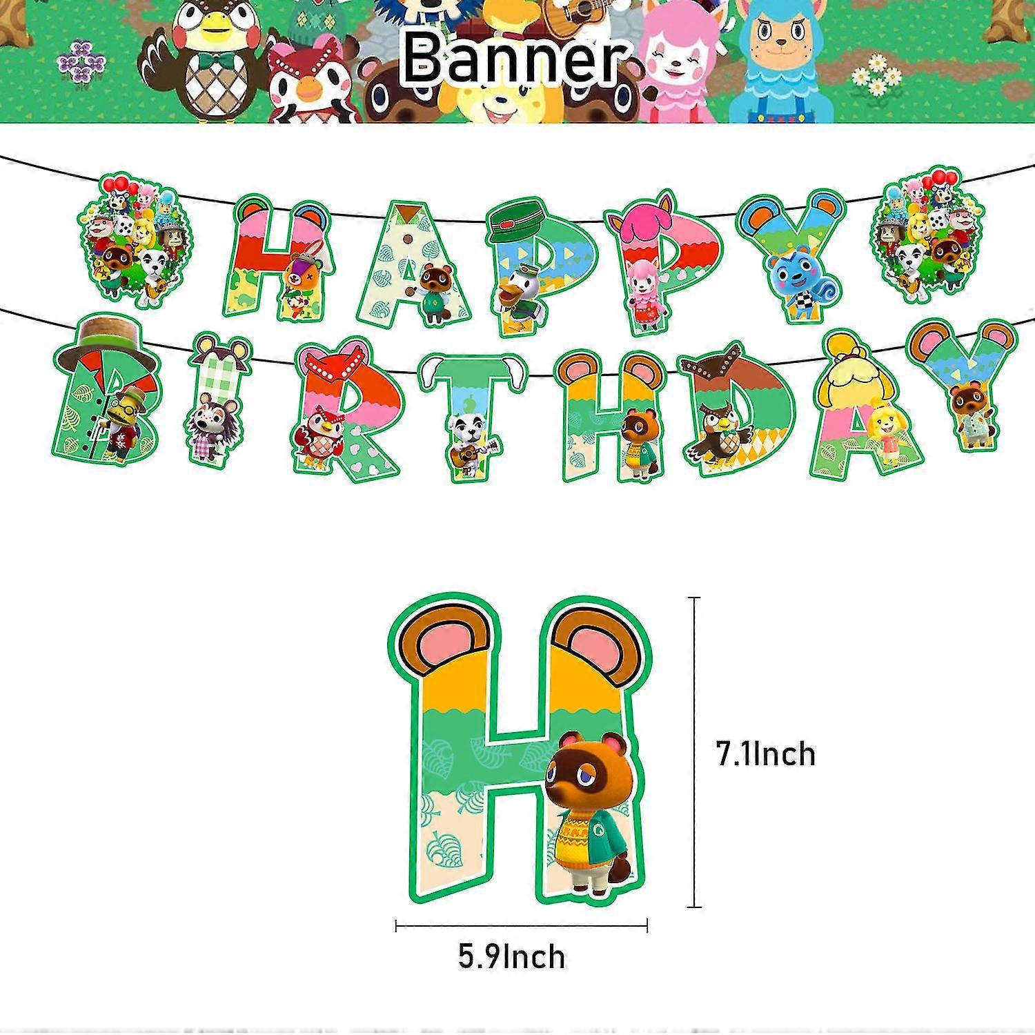 Animal Crossing Themed Birthday Party Decorationsanimal Crossing Pull ...