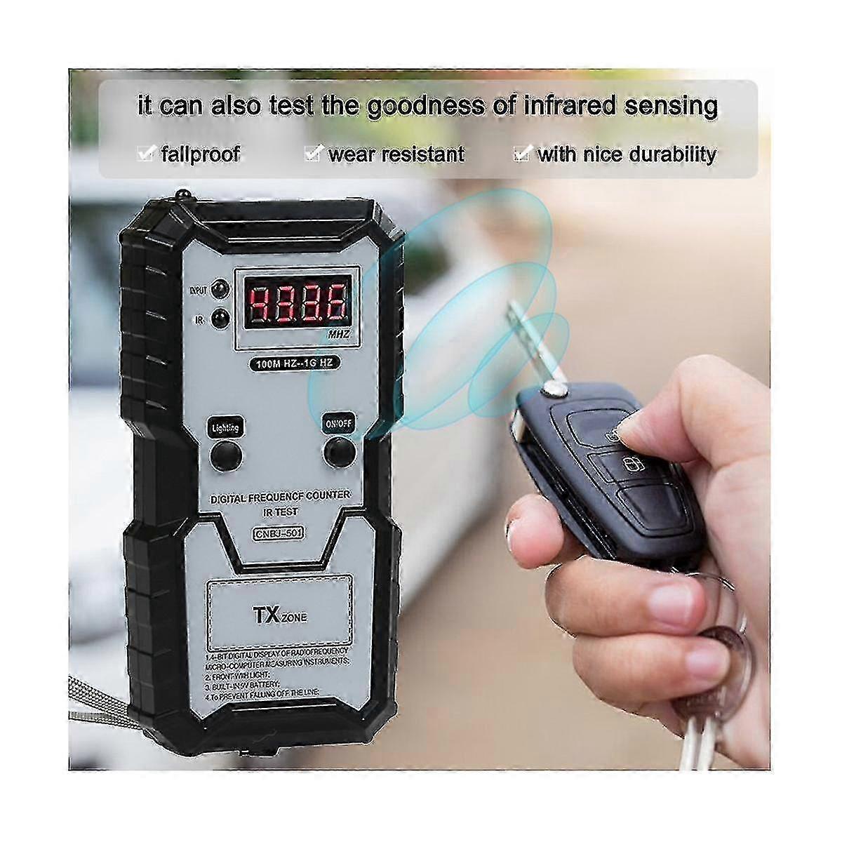 Car Keys Infrared Frequency Tester 100m-1ghz 4-bit Digital Electronic ...