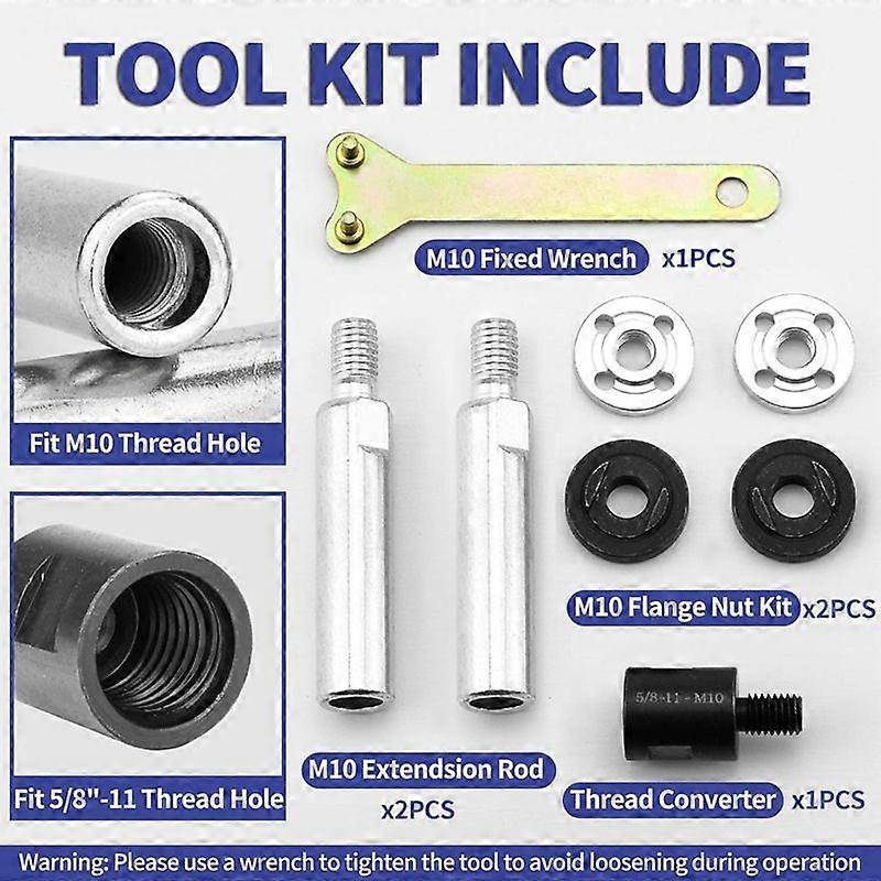 Angle Grinder Extension Pole,M10 Thread Polisher Adapter Pole, Grinder ...