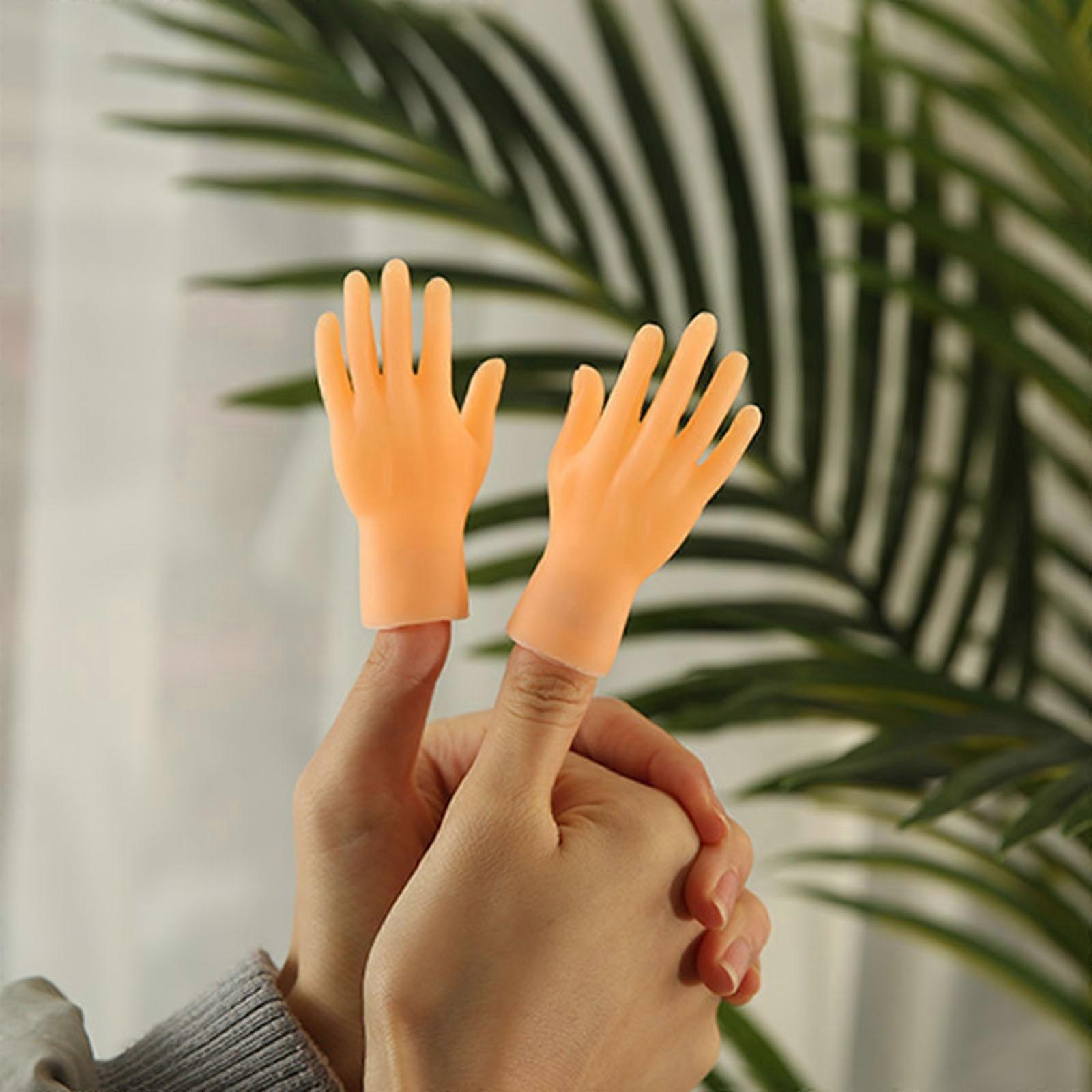 Mini Hands Gesture Finger Puppet Toy Funny Little Hand Model Puppets ...