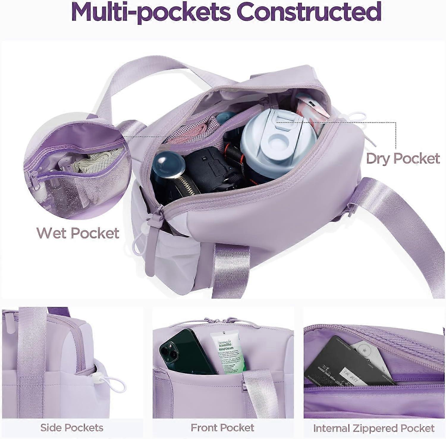 Mini Gym Bag with Dedicated Wet Compartment - Compact Sports & Travel ...