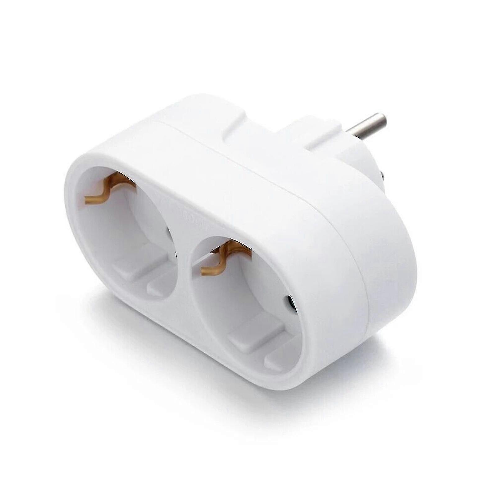 2 Slot Double Plug Multiple Plug Socket Multi Plug Adapter Horizontal ...