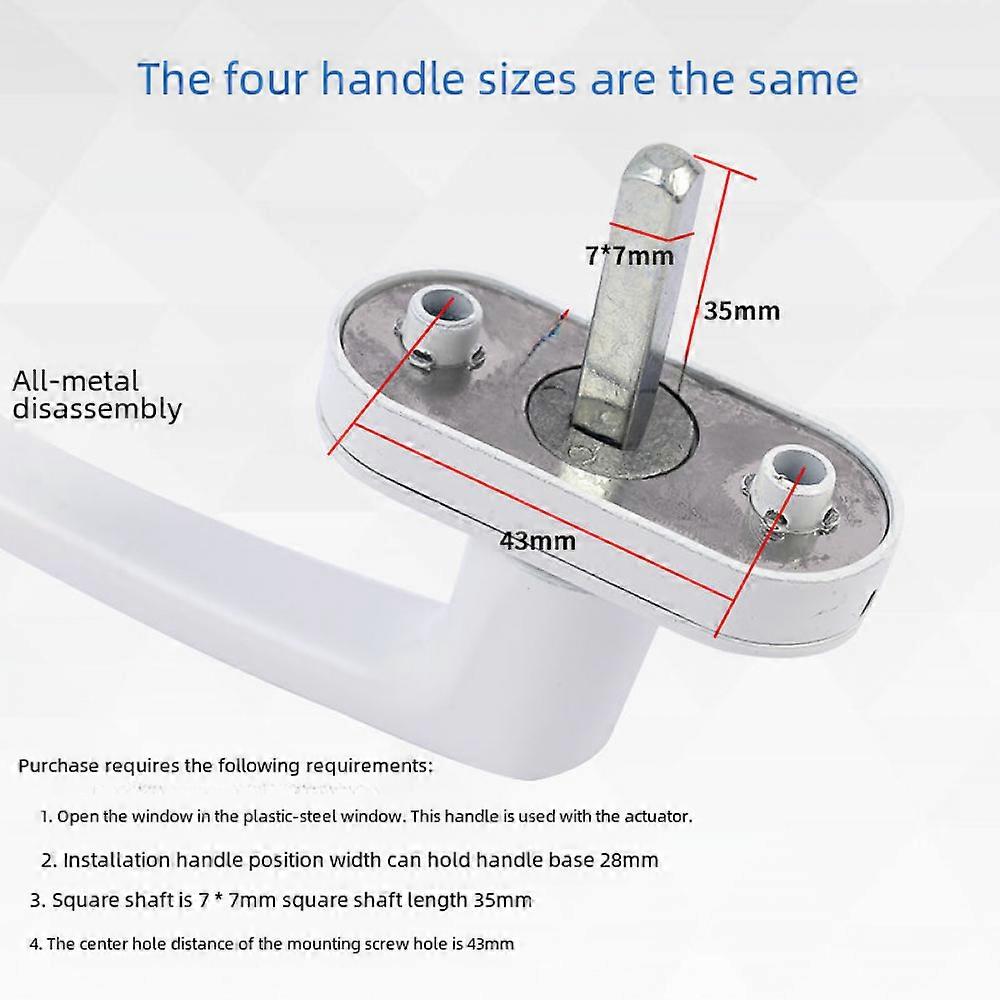 All metal plastic steel door window drive handle handle Push Pull inner ...