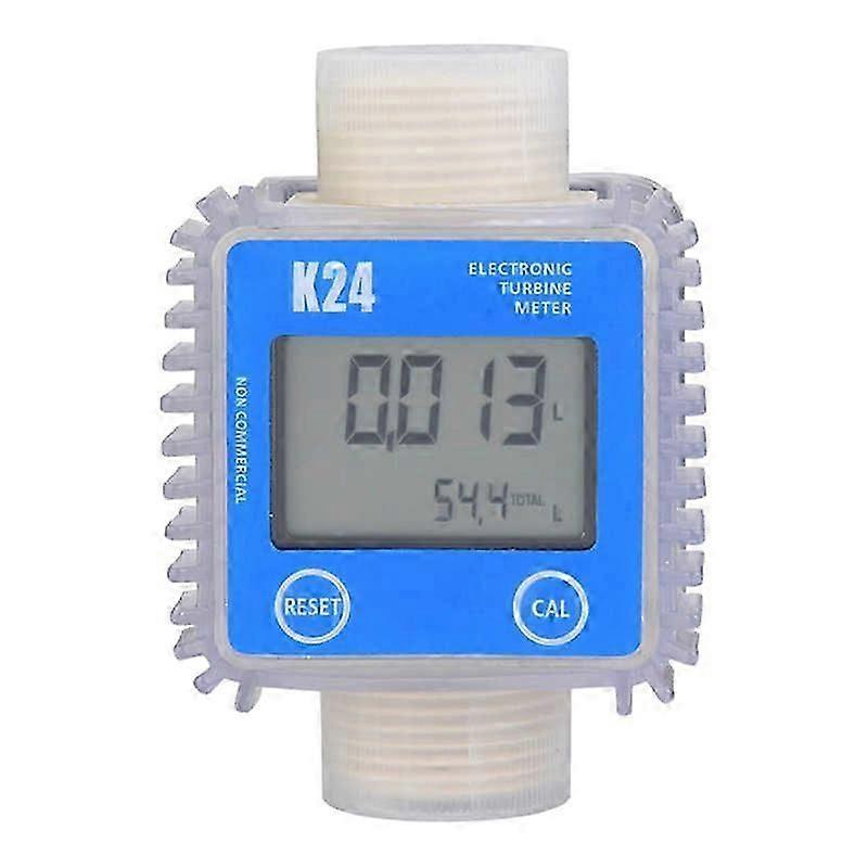 Digital K24 Turbine Oil Fuel Flow Meter Gauge LCD Fuel Flow Meter ...