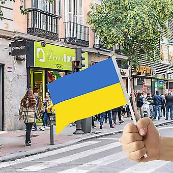 50pcs Ukraine Hand Held Flags Ukrainian National Stick Flags Mini Stick ...