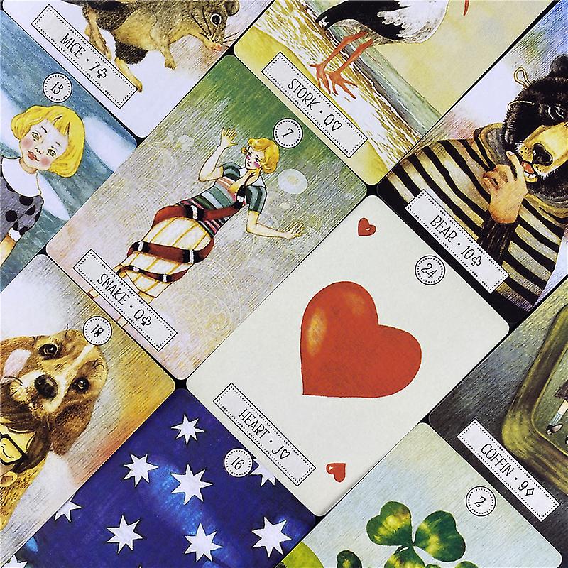 Dreaming Way Lenormand Oracle Deck Guidebook Card Table Card Game Magi ...