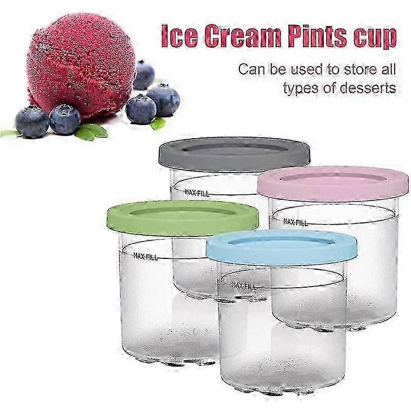 Ice Cream Pints Cup, Ice Cream Containers with Lids for Creami Pints ...