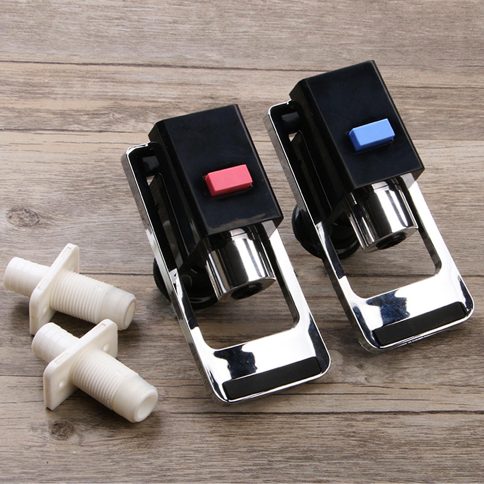 2 Pieces Push Style Spigot for Water Cooler Dispenser Blue and Red Pack ...