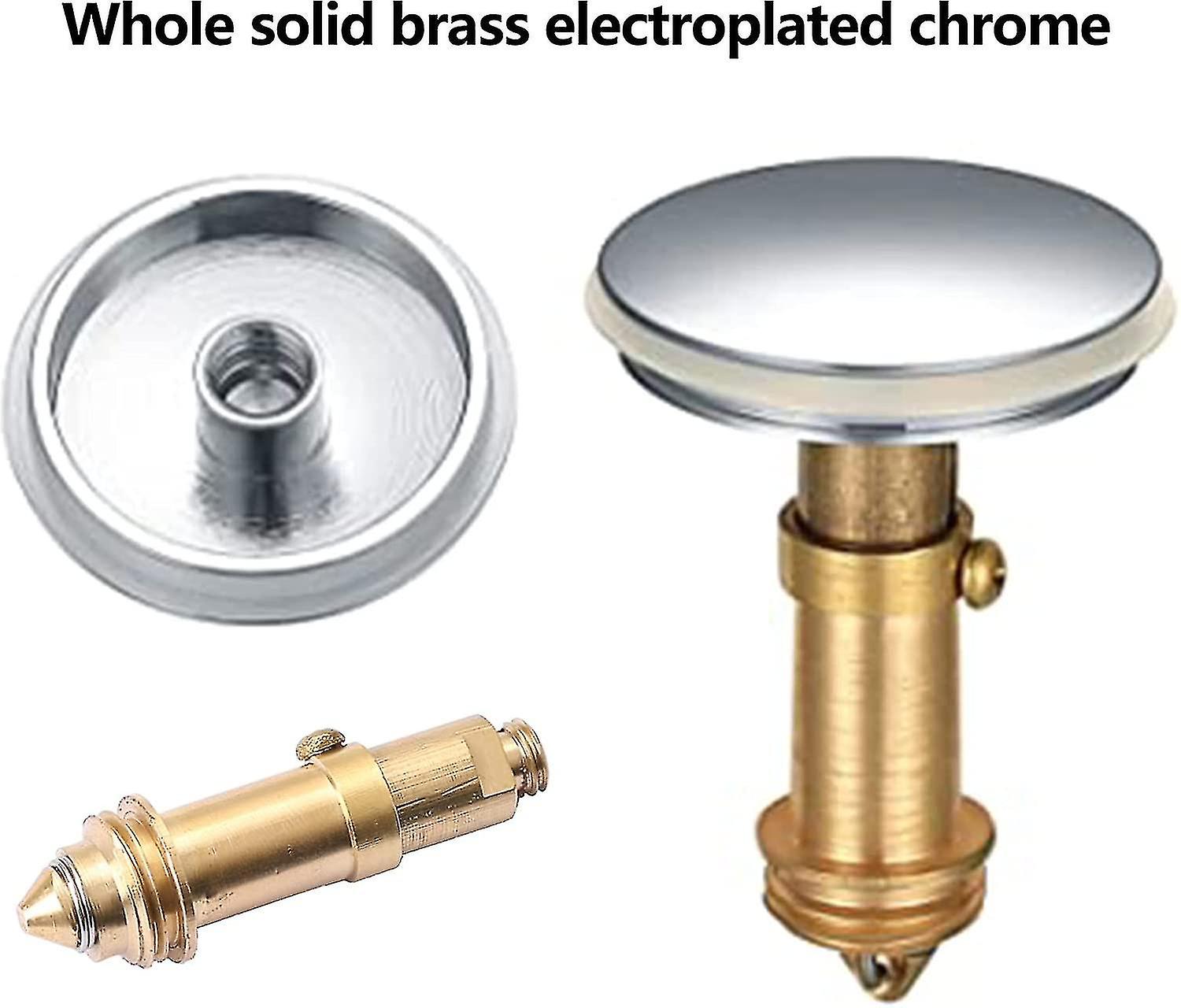 Universal Pop Up Sink Plug 38mm, Chrome Pop Up Click Clack Drain ...