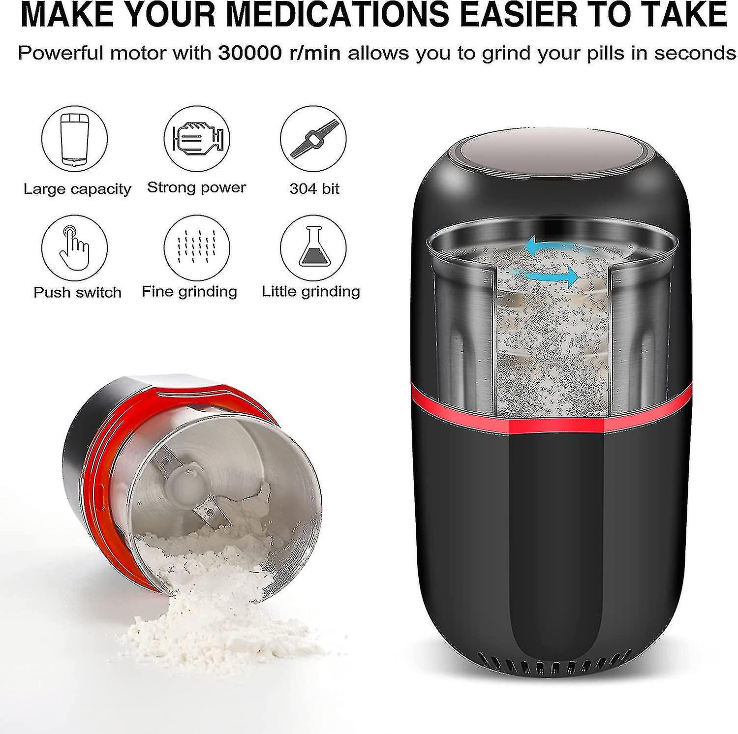 Electric Pill Crusher Grinder - Grind And Pulverize Small And Large ...