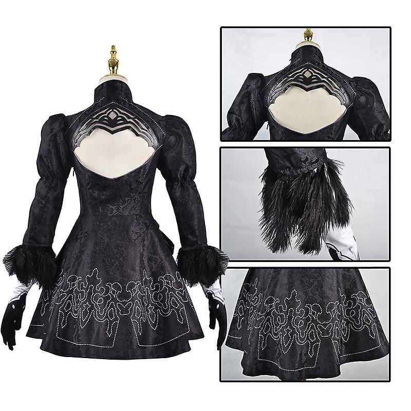 Nier Automata Yorha 2B Cosplay Costumes Anime Nier 2b Sexy Dress ...
