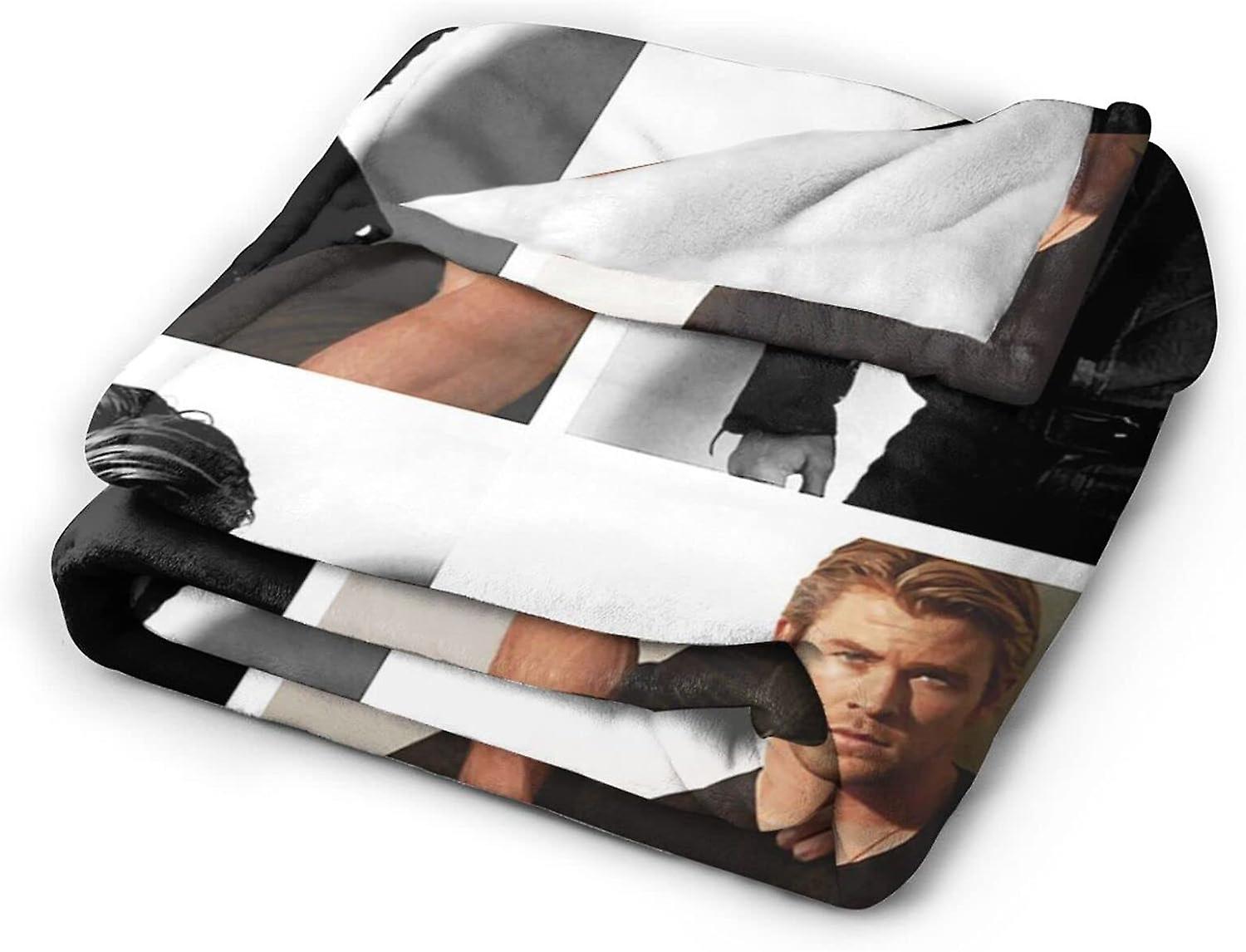 Chris Hemsworth Fleece Throw Blanket, Ultra Soft Cozy Luxury Fuzzy ...