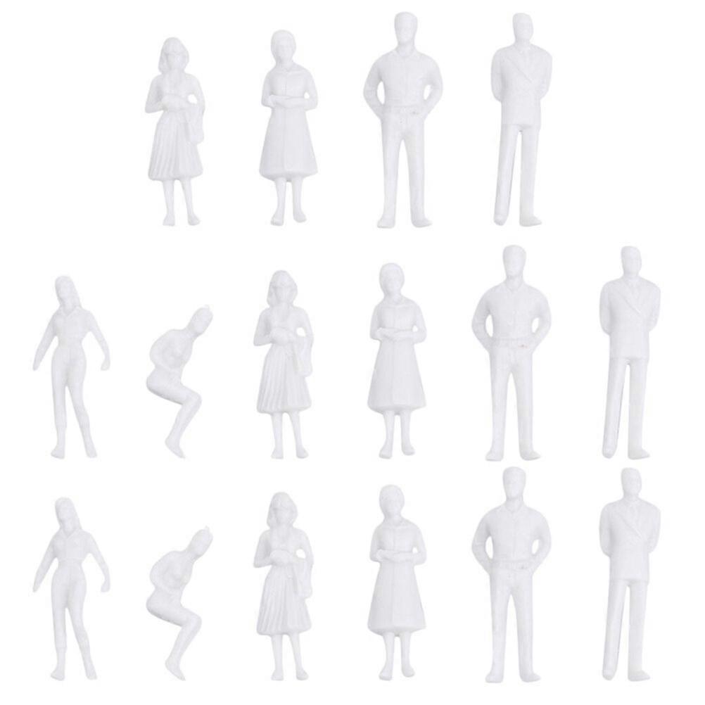 30 Pcs Miniforce Toys The Uncolored Models City People Toy Miniature ...