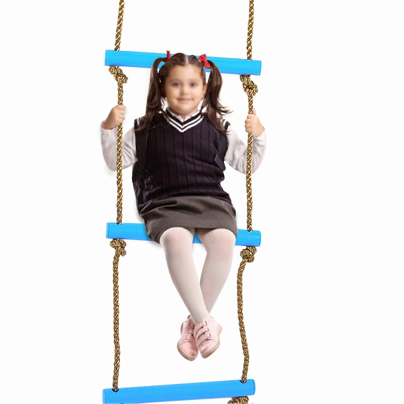 Outdoor Plastic Six Section Children Kids Rope Climbing Ladder Toy ...