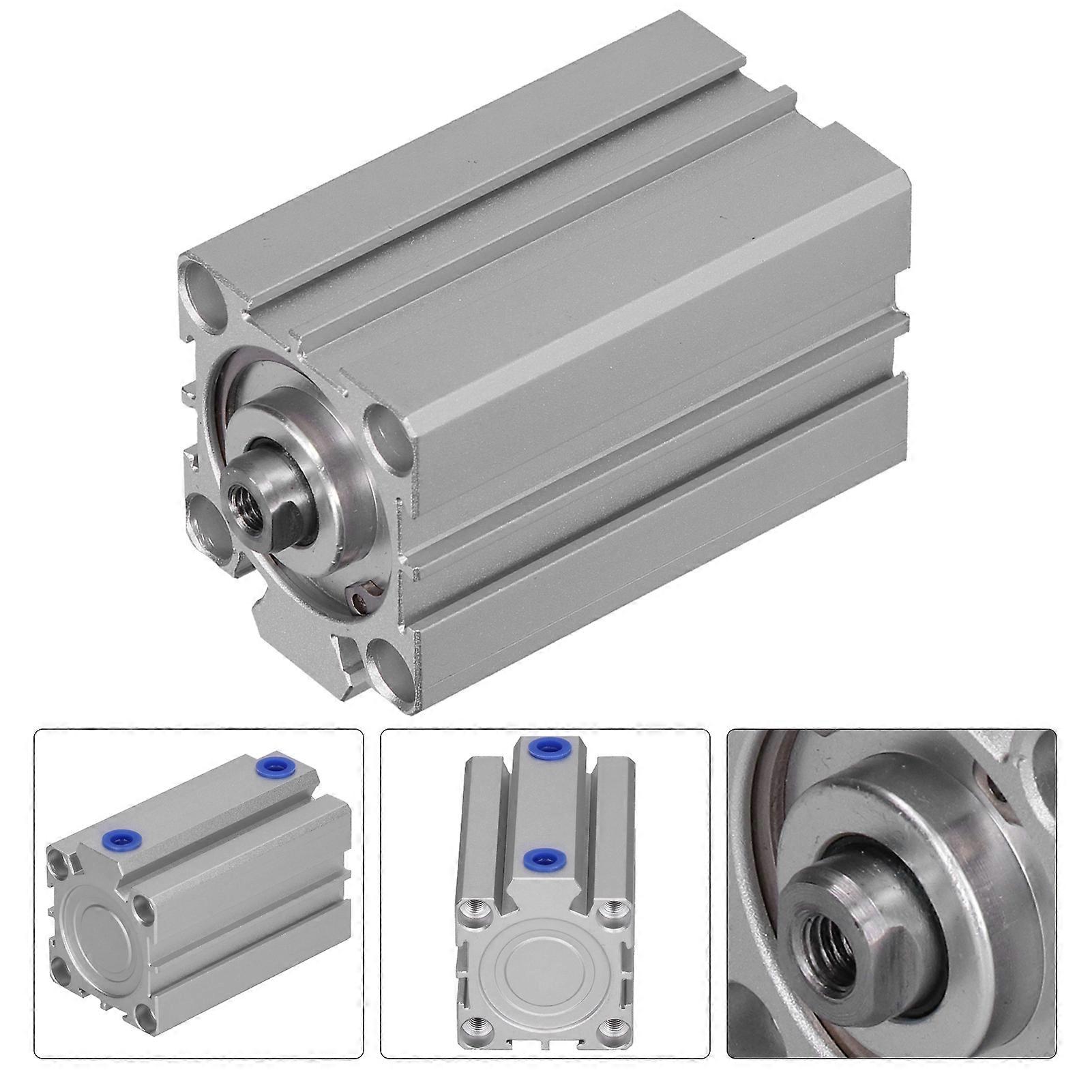 Thin Air Cylinder Aluminum Dual Acting Bearing Guide Pneumatic ...