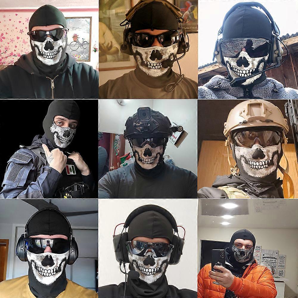 COD:MW2 Ghost Skull Balaclava Ghost Simon Riley Face War Game Cosplay ...