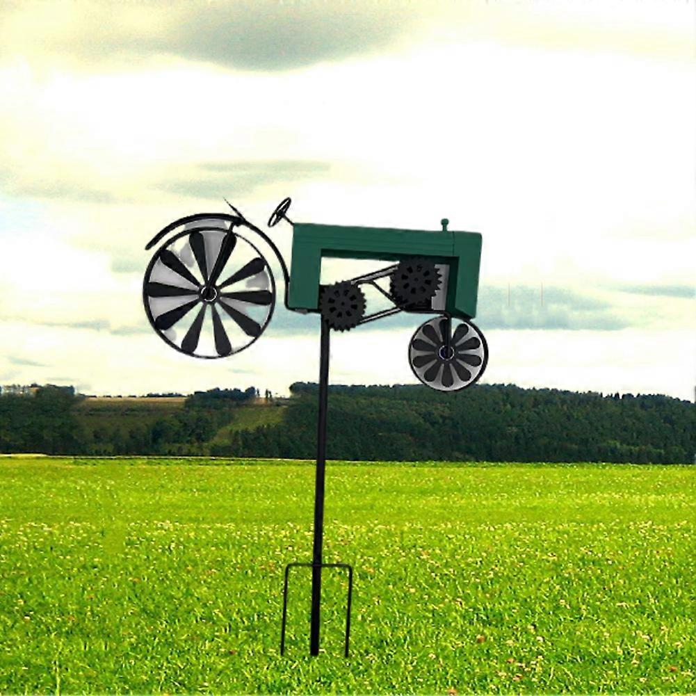Garden Stake,Farm Tractor,Turning Wheels, Vintage ,Tractor Wind Spinner ...