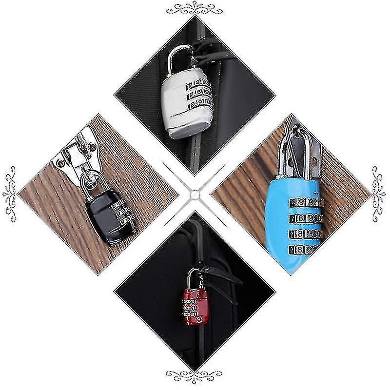 Three Digits Digital Code Padlock Cartoon Shape Waterproof Lock Garage ...