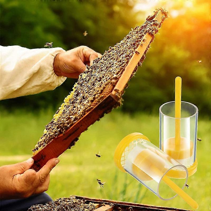 Queen Bee Marking Kit, 2 Queen Marking Cage Tube with 3 Bee Marker Pen ...