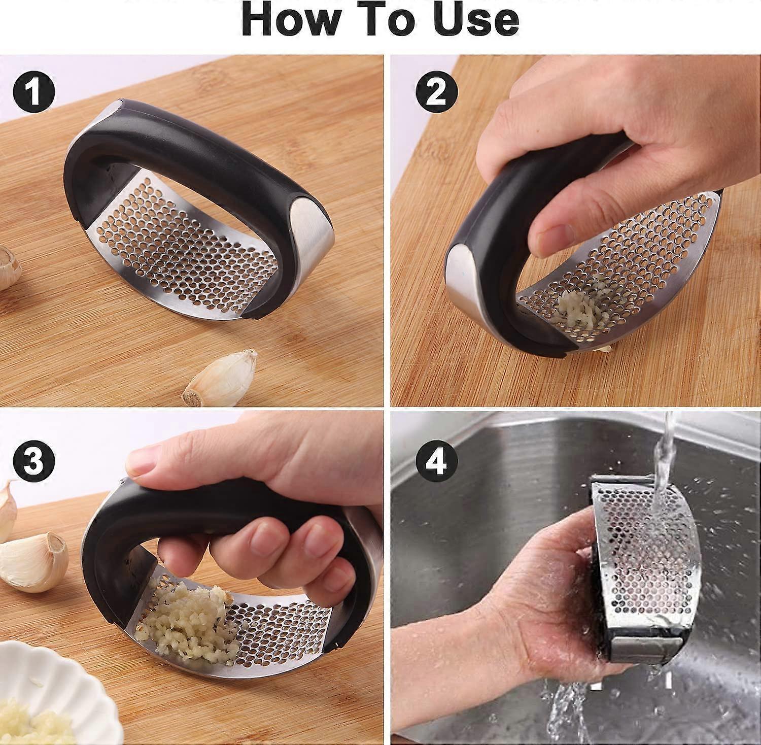 Garlic Press Garlic Crusher Kitchen Garlic Rocker 304 Food Grade ...