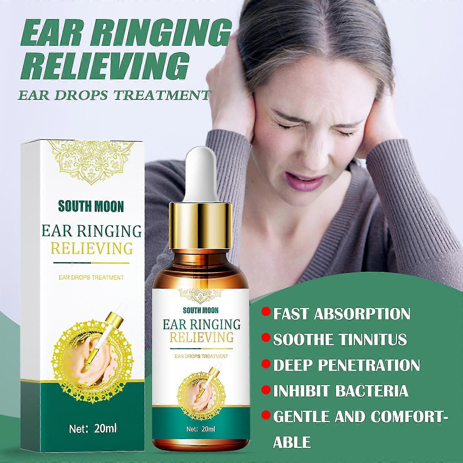 3Pcs Tinnitus Ear Drop Ears Ringing Relief Treatment Oil Ear Infection ...
