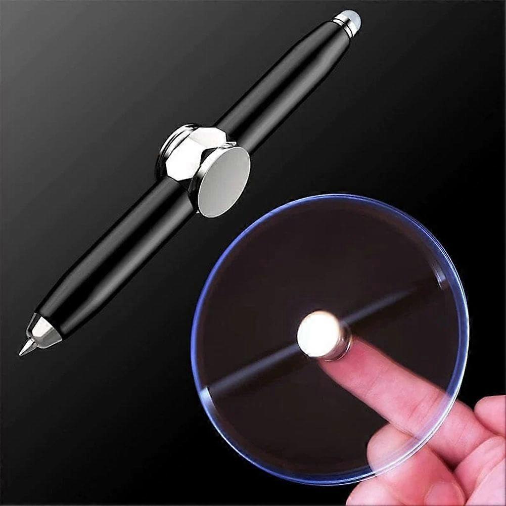 Spinning Pen, Fidget Spinner Pen with LED Light, Writing Tool Practical ...