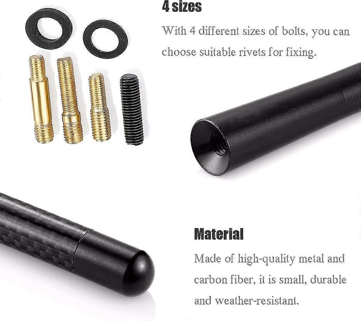 Short Car Antenna - 4 Pcs Universal Mini Car Antenna Fm Dab Car Radio ...