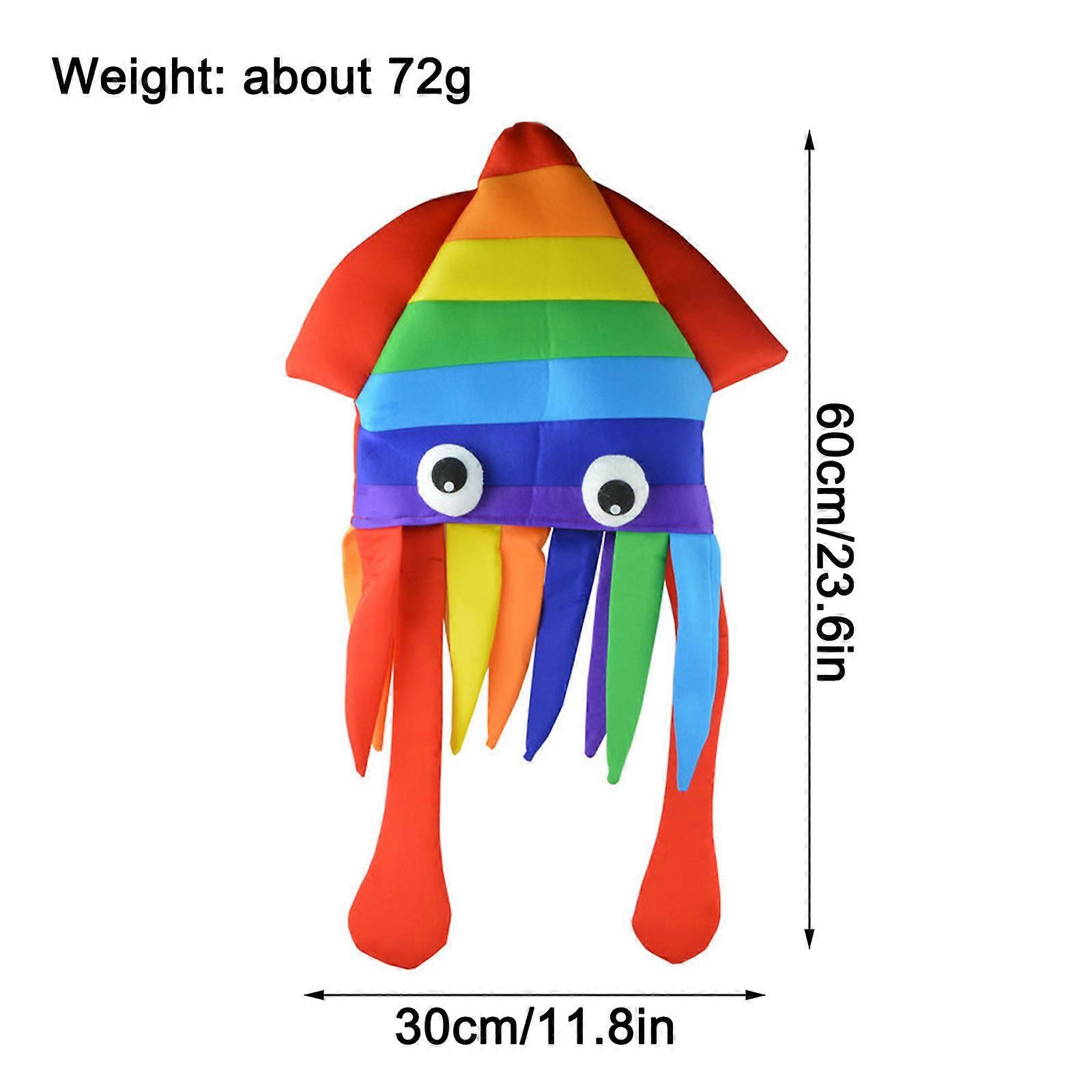 Squid Hat - Rainbow Squid Hat - Sea Animal Hat - Rainbow Costume ...