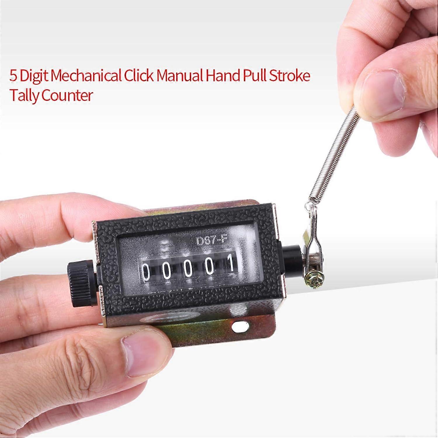 Mini Mechanical Manual Tally Counter,D67-F 5 Digits Digits Mechanical ...