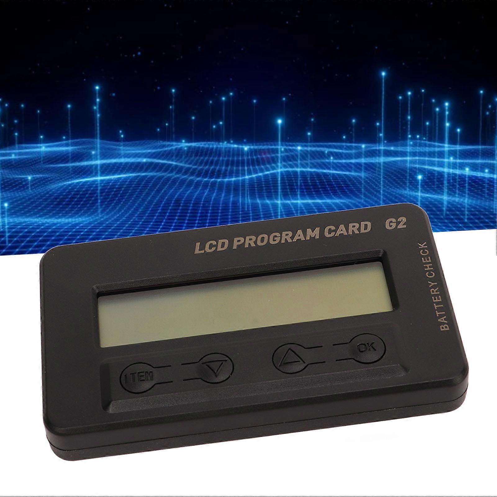 Multifunctional Real Time Display LCD Program Card G2 for RC Aircraft ...