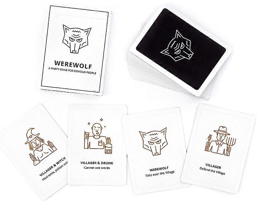 Full English One Night Ultimate Werewolf Game Cards One Night Ultimate ...