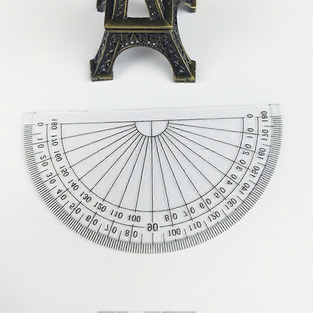 20 Pcs Protractor Math Tool Plastic Protractor Student Math Protractor ...