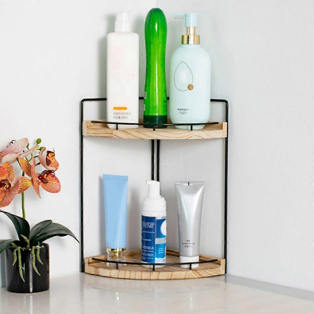 2-Tier Bathroom Counter Organizer Counter Corner Shelf Strong Load ...