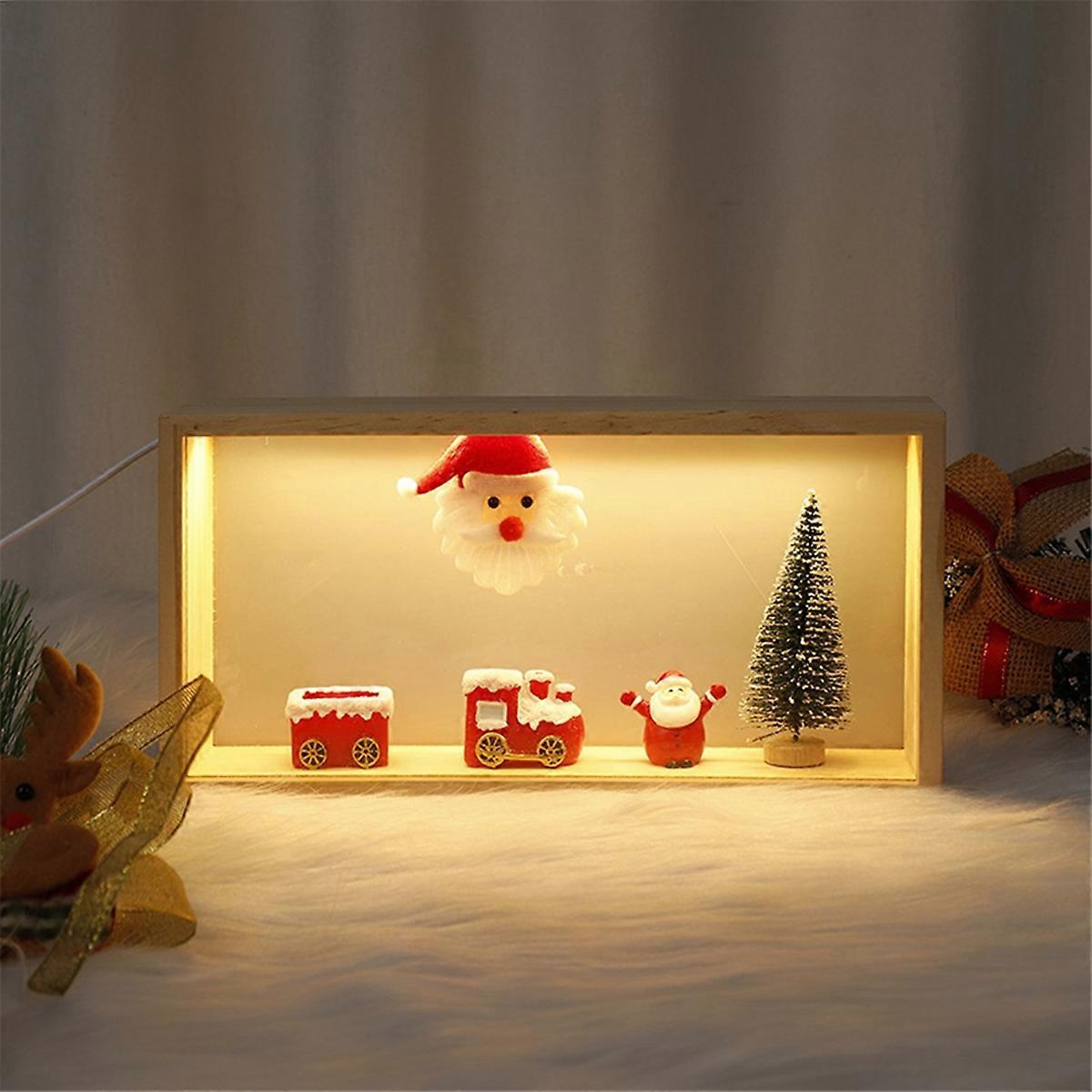 Christmas night light stand, LED Santa Claus, decorations, presentation ...