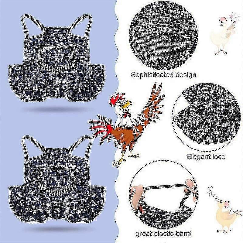 3 Pack Adjustable Chicken Saddle Chicken Jacket Hen Apron With Elastic ...