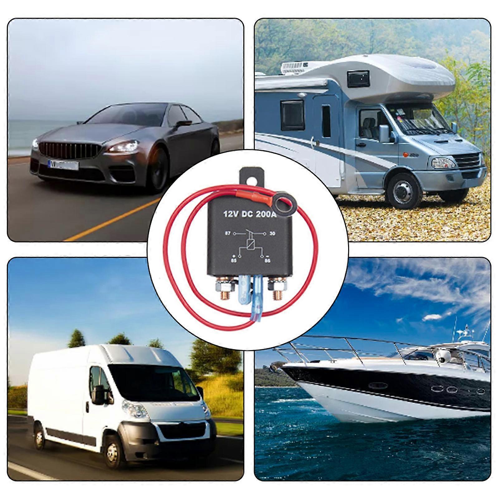 12V DC 200A Remote Battery Disconnect Switch,Prevent Battery Drain ...