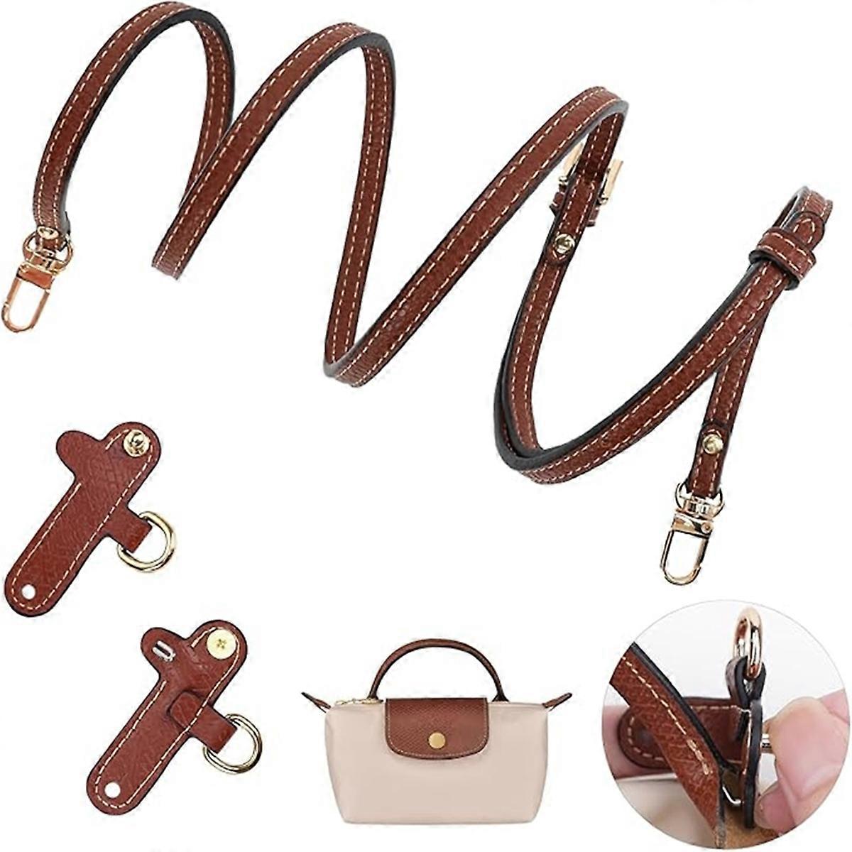 Strap for Longchamp Mini Bag Strap Kit, Leather No-Punch Shoulder Strap ...