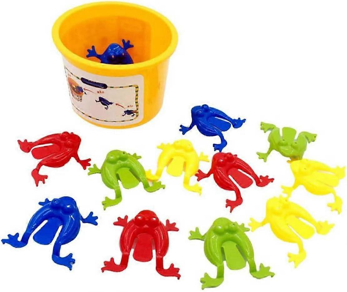 Springfrog Toy Finger, 12 Pieces, Jumping Frog Toy Finger Squeeze Frogs ...