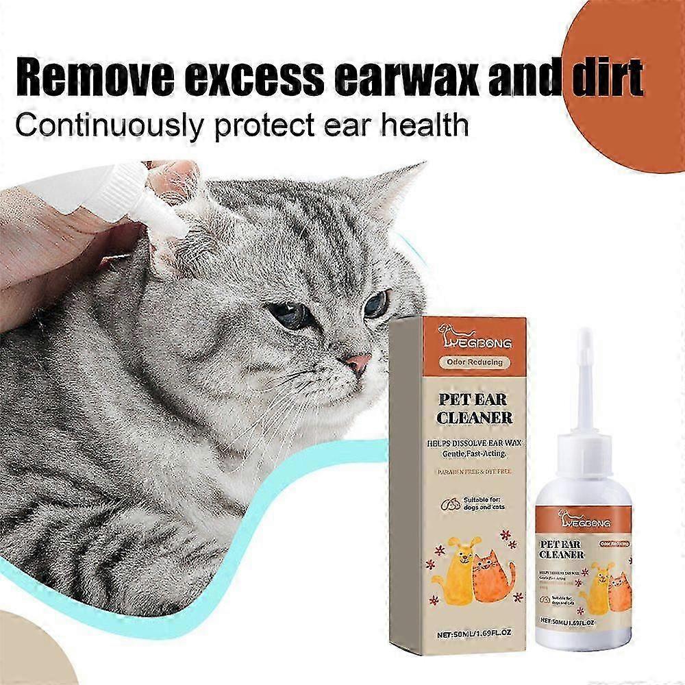 Pet Ear Drops for Mites Odor Removal Ear Drop, Ear Infection Solution ...