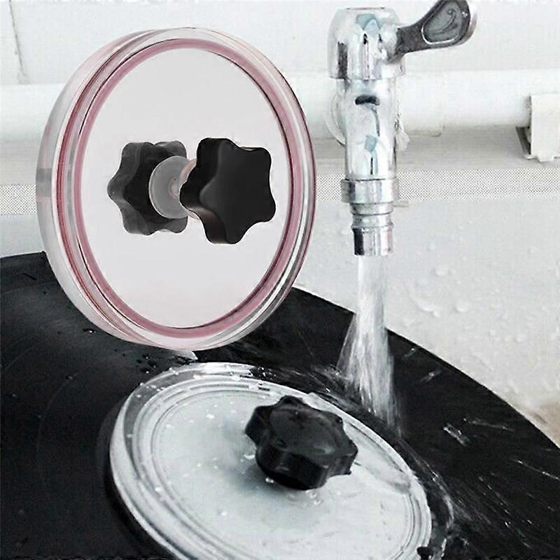 Vinyl Record Cleaner Clamp Record Label Saver Acrylic Cloth Clean Tools ...