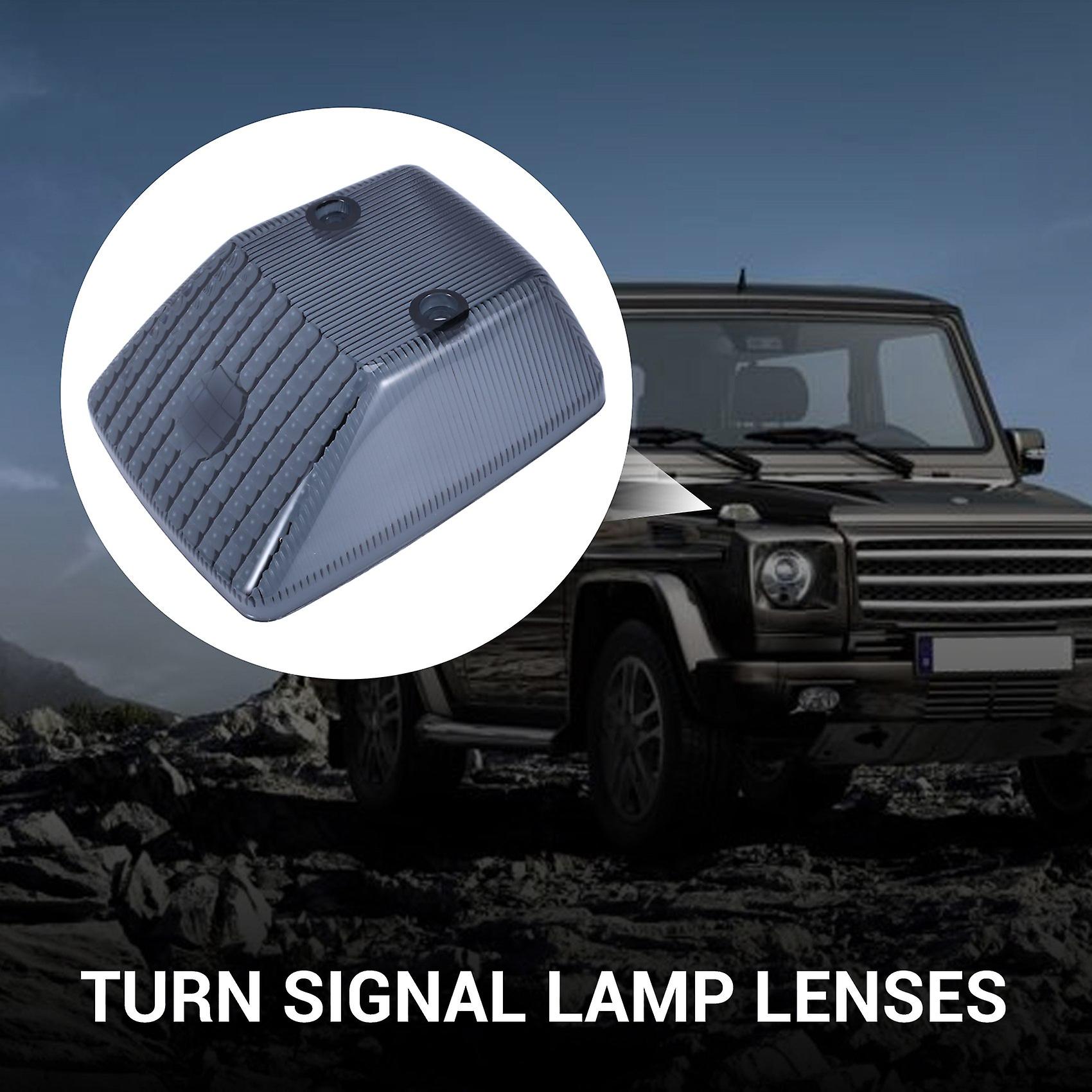 Car Gloss Black Front Turn Signal Lamp Lenses for Mercedes Benz W463 G-Class G500 G550 G55 G63 ...