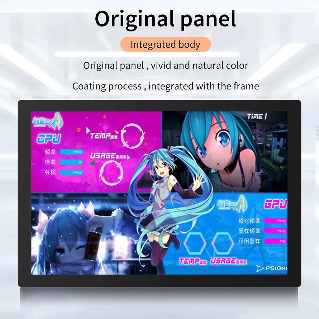 PC IPS TYPE-C Secondary Screen, IPS USB Mini Screen PC CPU HDD Data ...